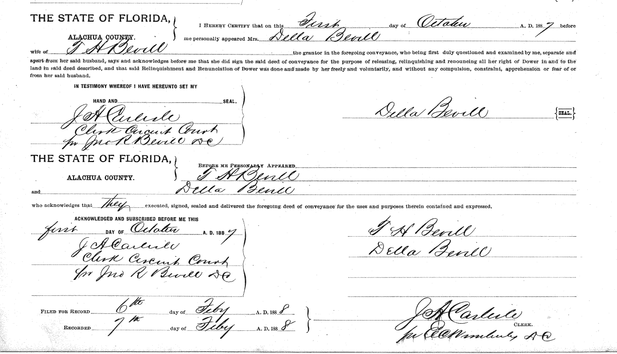 Deed Record 26, Alachua County, Florida