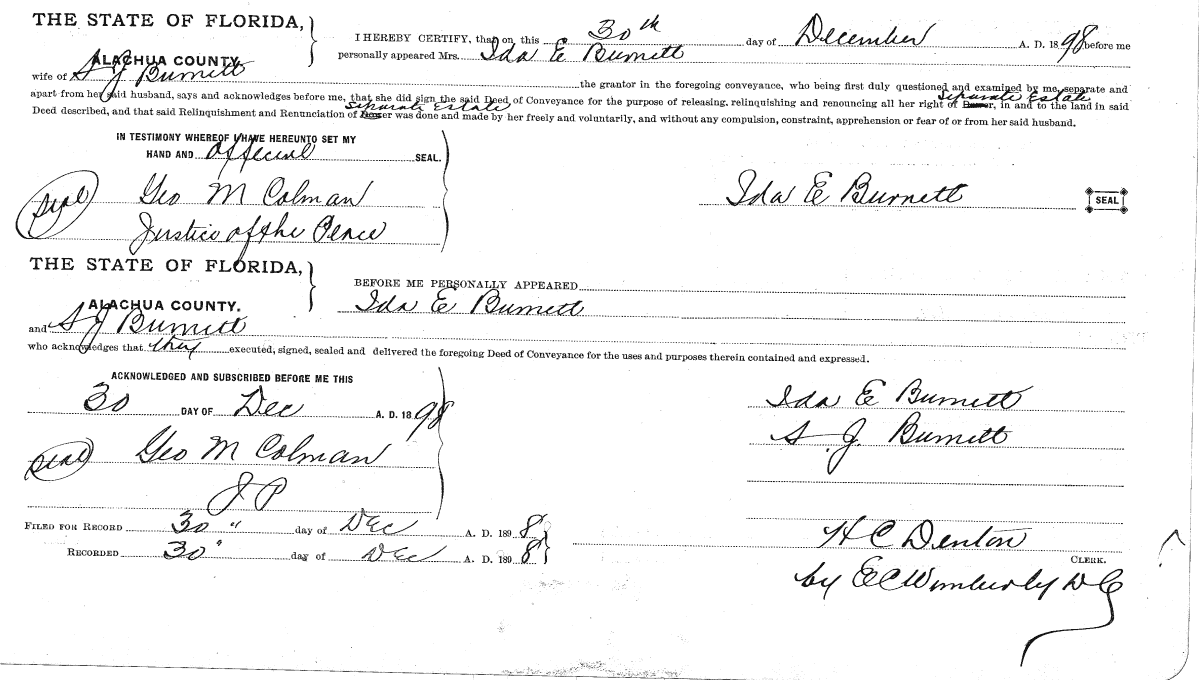 Deed Record 48, Alachua County, Florida
