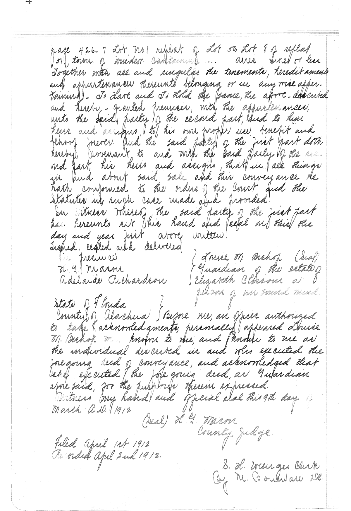 Deed Record 87, Alachua County, Florida