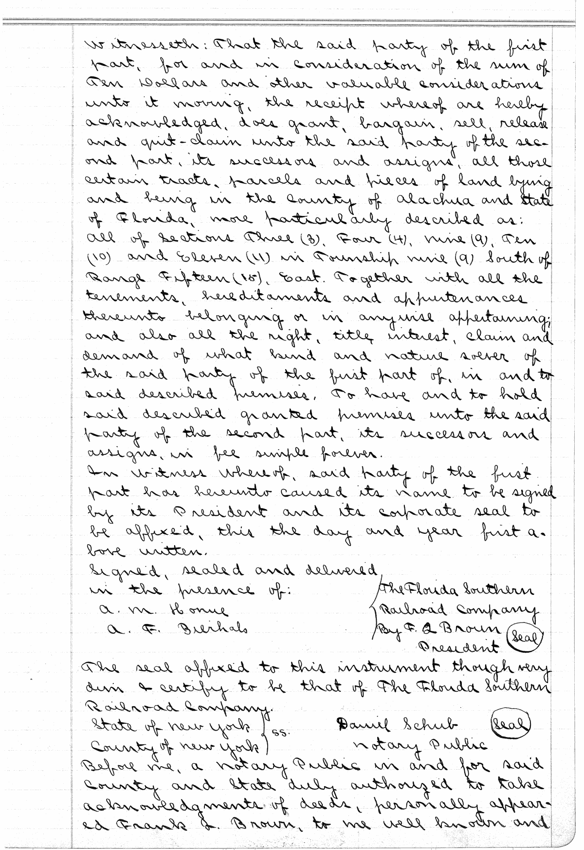 Deed Record 89, Alachua County, Florida