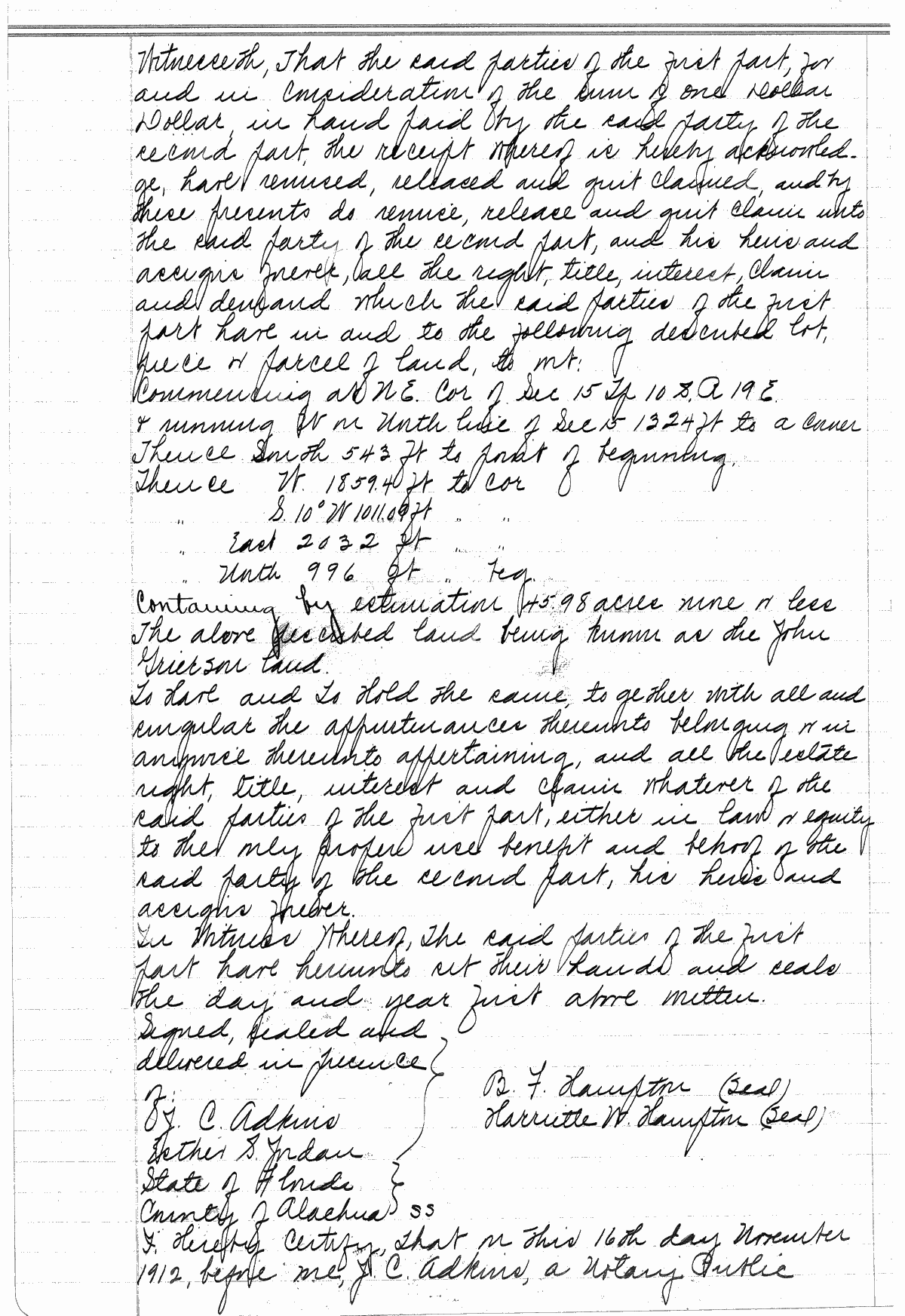 Deed Record 89, Alachua County, Florida