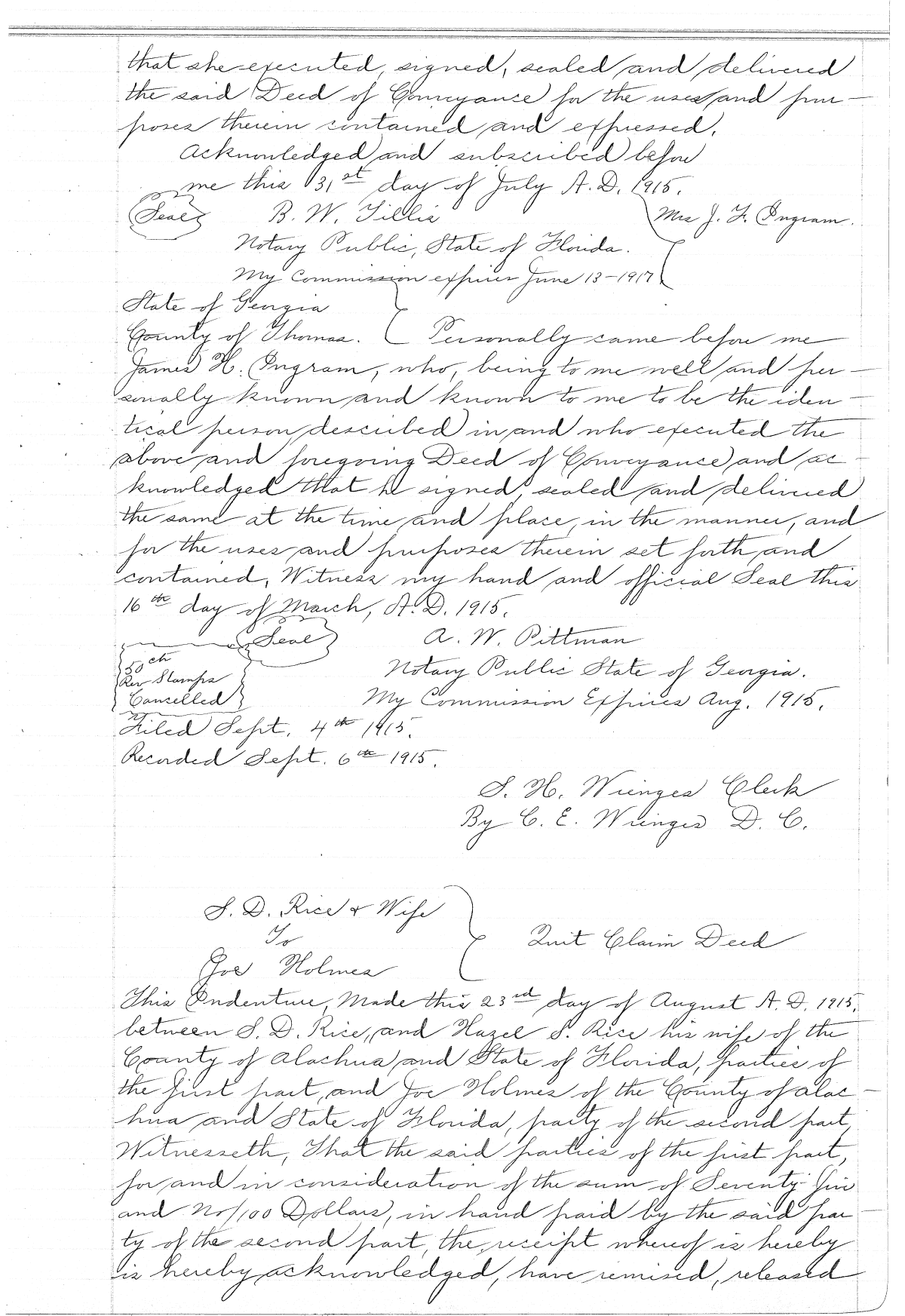 Deed Record 98, Alachua County, Florida